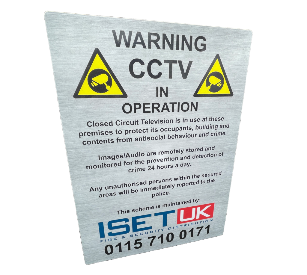 Customised A3 Rigid CCTV Warning Signs, 10pack. (UKA3RCCTV) - ISET UK